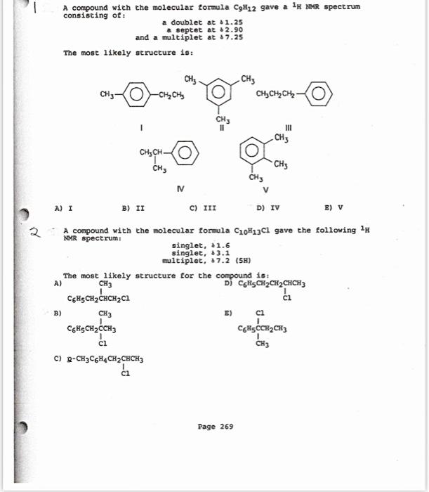 Solved A compound with the molecular formula C9H22 gave a 1 | Chegg.com