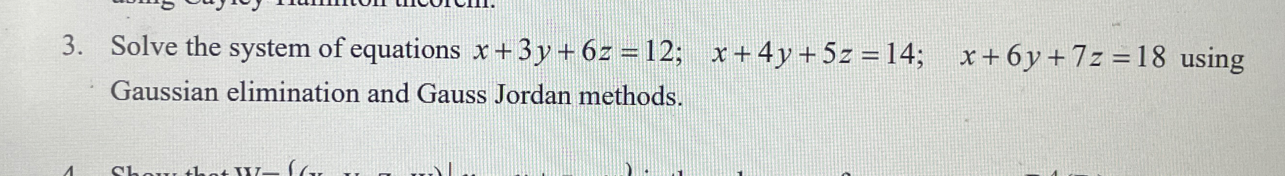 Solved Solve the system of equations | Chegg.com