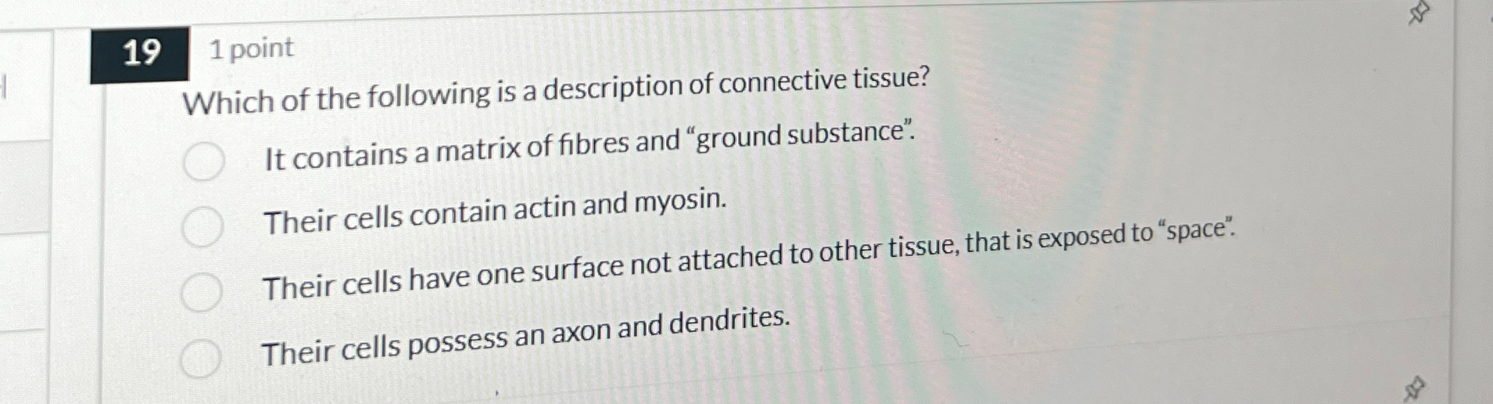 Solved 191 ﻿pointWhich of the following is a description of | Chegg.com