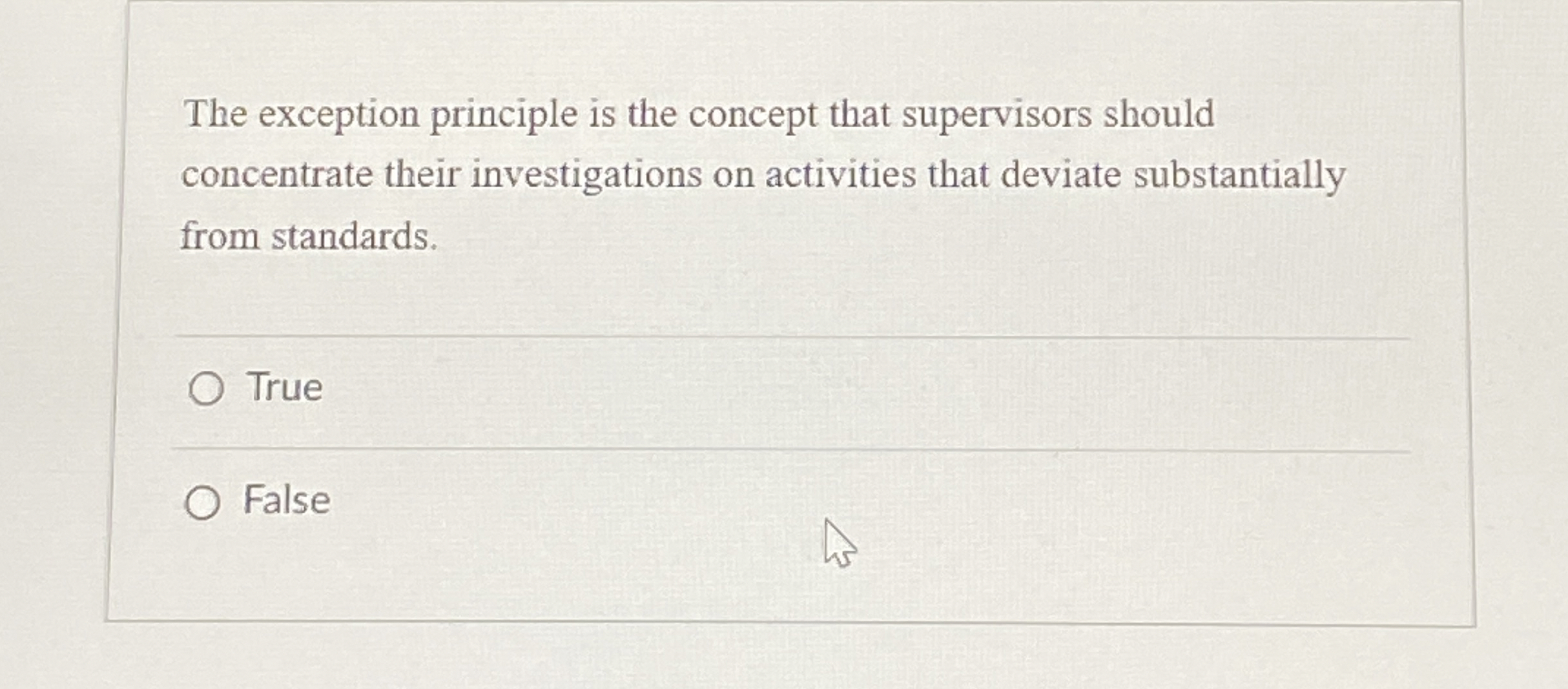 Solved The exception principle is the concept that | Chegg.com