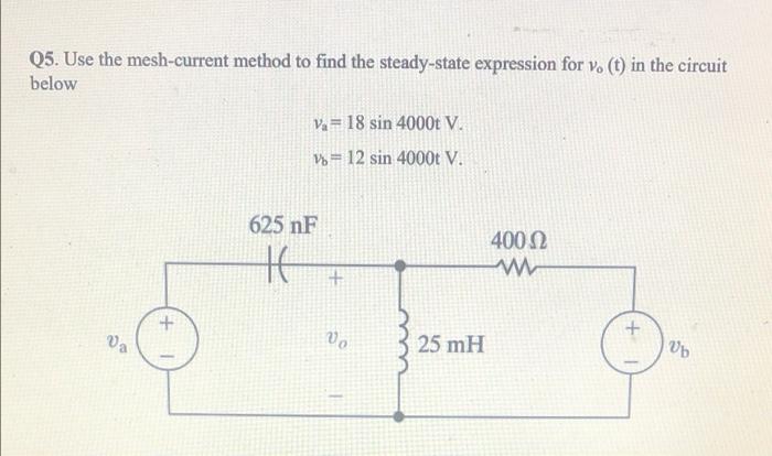 Solved Q1. The circuit in the figure below is operating in | Chegg.com Solved Q1. The circuit in the figure below is operating in | Chegg.com