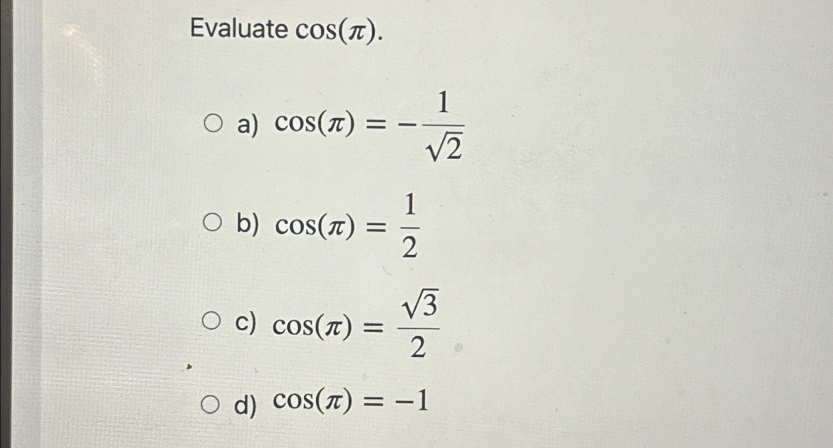 Solved Evaluate | Chegg.com