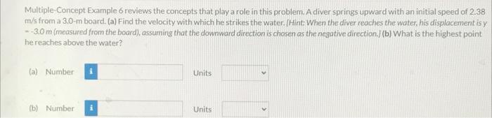 Multiple-Concept Example 6 reviews the concepts that | Chegg.com