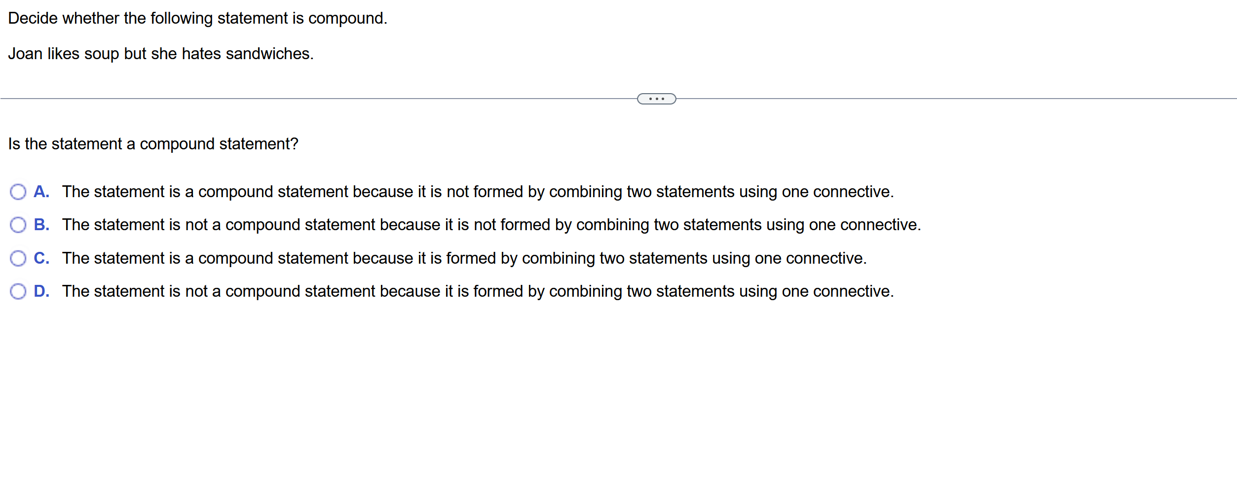 Solved Decide whether the following statement is | Chegg.com