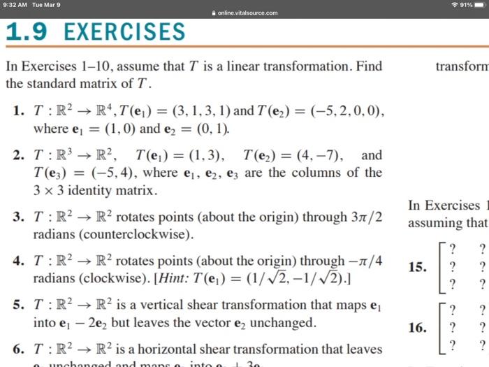 Solved 9:32 AM Tue Mar 9 9 91% online.vitalsource.com 1.9 | Chegg.com