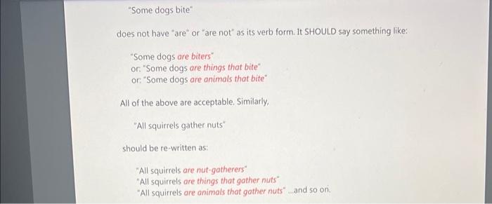 Standard Form Categorical Sentences In this week's | Chegg.com