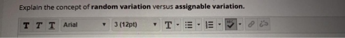 Solved Explain the concept of random variation versus | Chegg.com