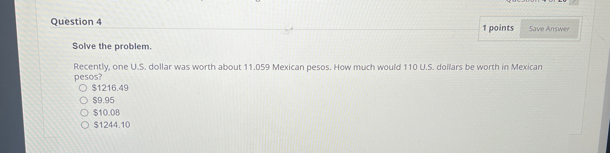 Solved Question 41 ﻿pointsSolve the problem.Recently, one | Chegg.com