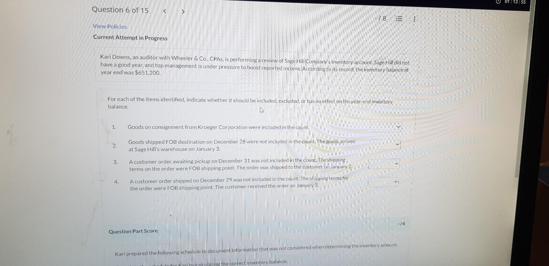 Solved Kari Downs, an auditor with Wheeler \& Co., CPAs, is | Chegg.com