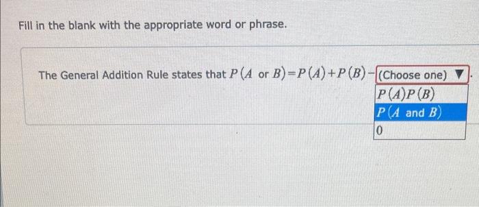Solved Fill in the blank with the appropriate word or | Chegg.com