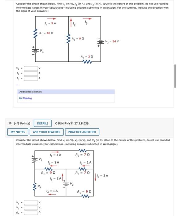 Solved Consider the circul shown below. Find V1 (in V), I2 | Chegg.com