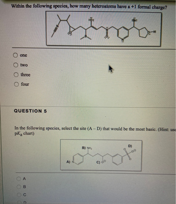 Solved Within the following species, how many heteroatoms | Chegg.com