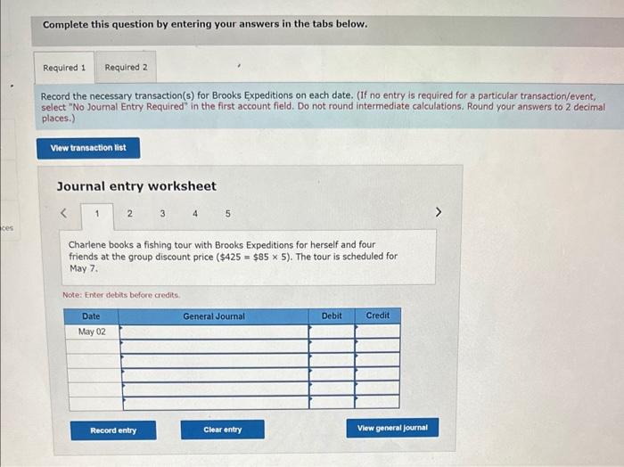 Solved Problem 5-2A (Algo) Record transactions related to | Chegg.com