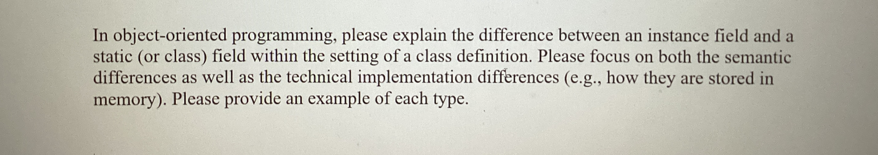 Solved In object-oriented programming, please explain the | Chegg.com