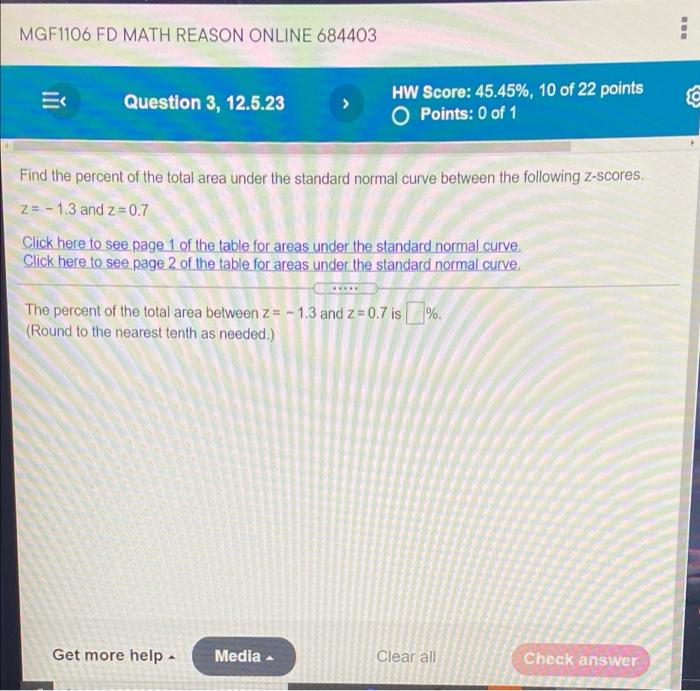 Solved MGF1106 FD MATH REASON ONLINE 684403 Question 3, | Chegg.com