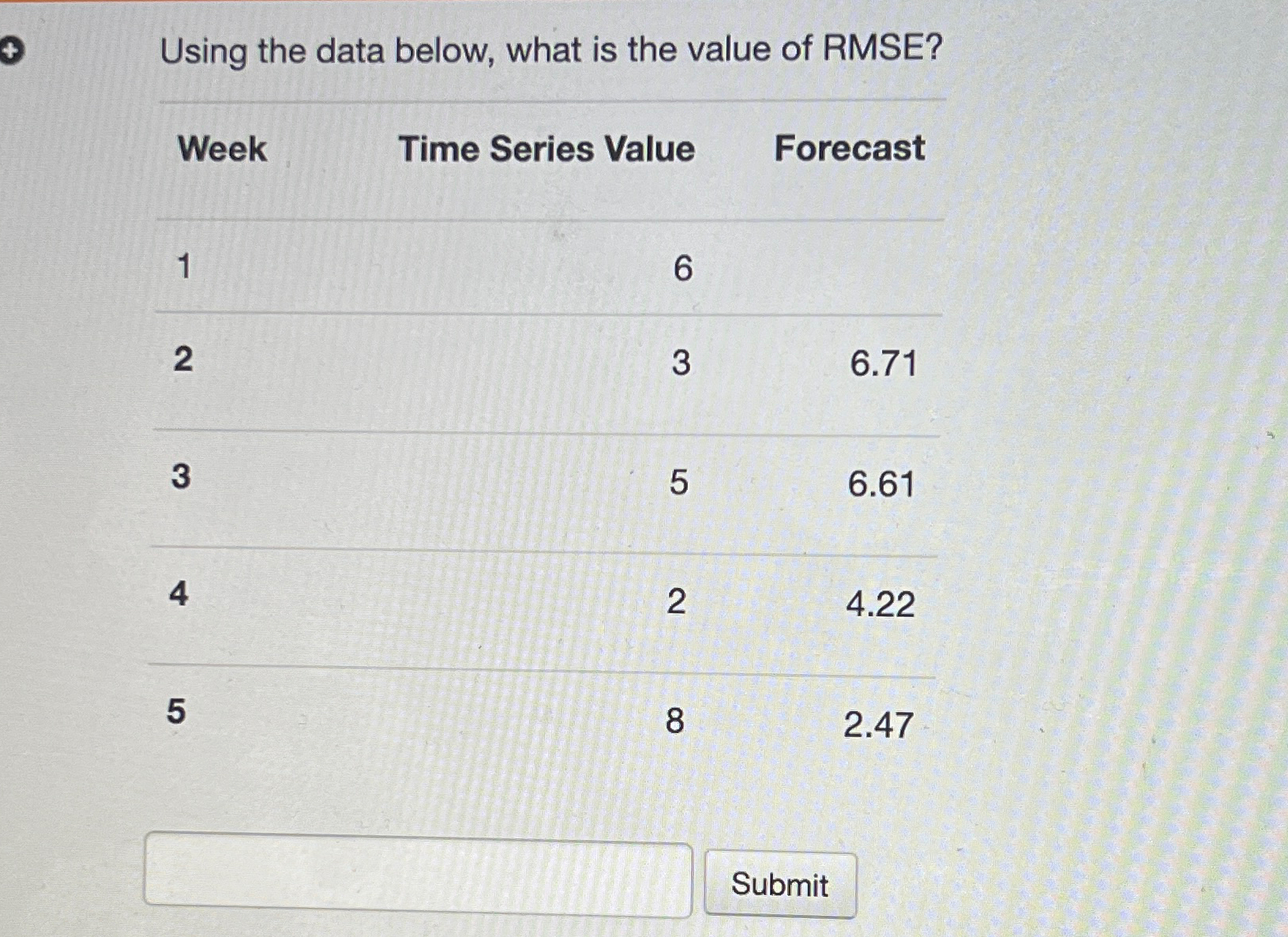 Solved Using the data below, what is the value of | Chegg.com
