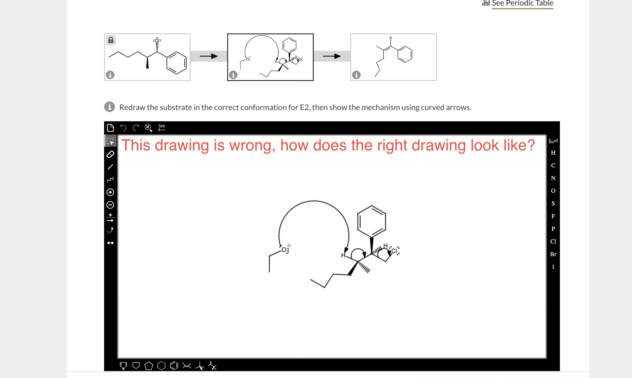 Solved Ibit See Periodic Tablei Redraw The Substrate In The