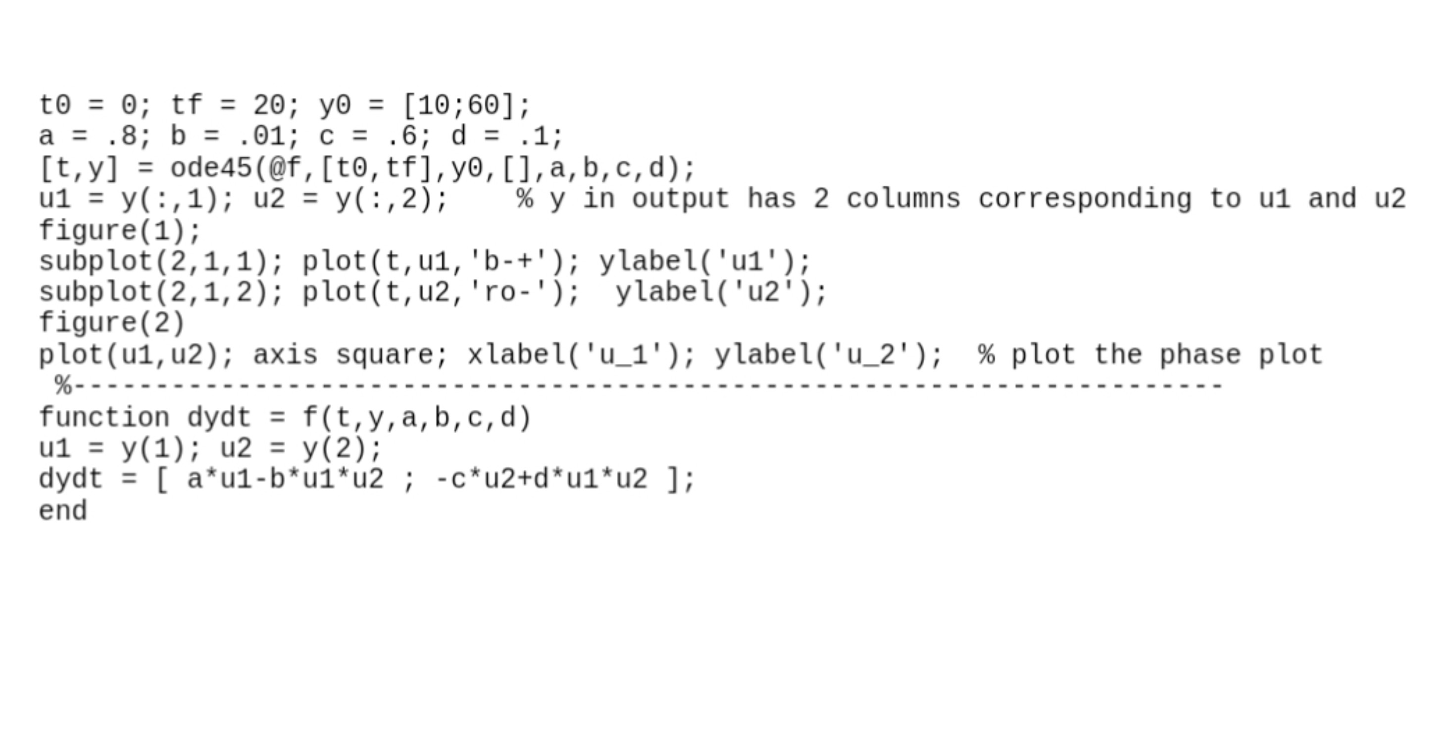 Solved (a) ﻿Modify the function ex_with 2eqs to solve the | Chegg.com