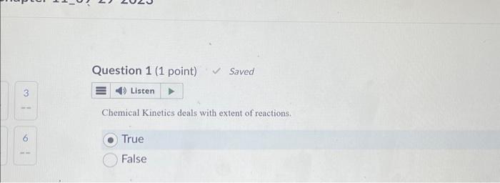 Solved Chemical Kinetics deals with extent of reactions. | Chegg.com