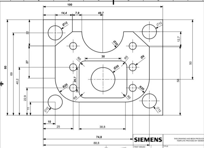 Solved Write the G code for the milling operation in this | Chegg.com