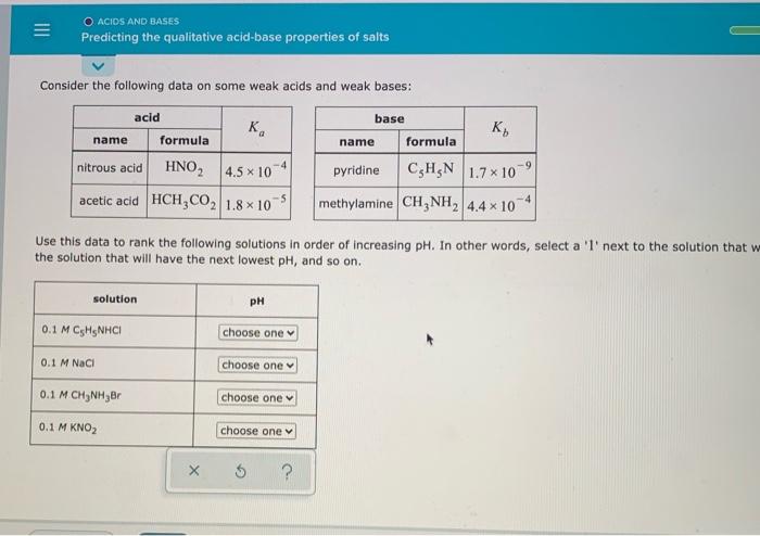 Solved The pH of a 0.11 M solution of propanoic acid | Chegg.com