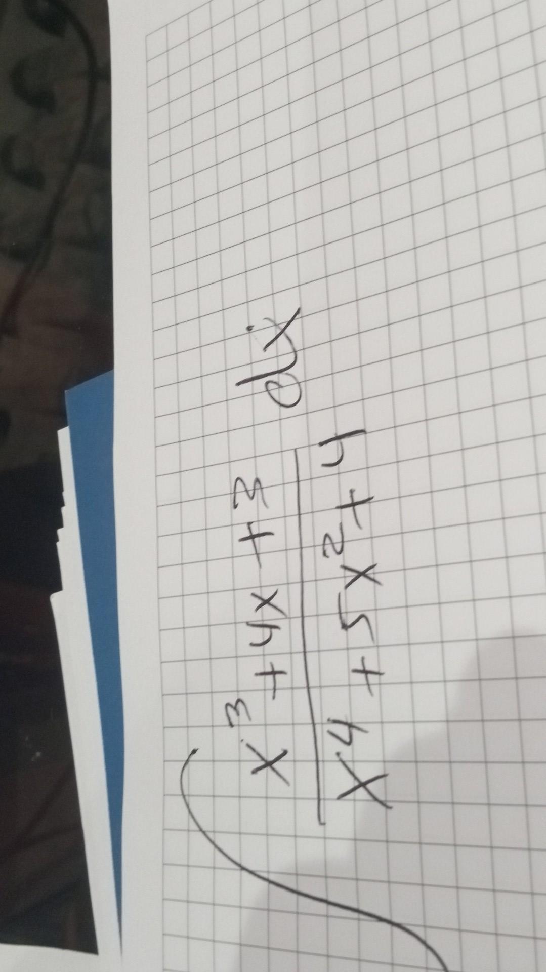 Solved ∫x4+5x2+4x3+4x+3dx | Chegg.com