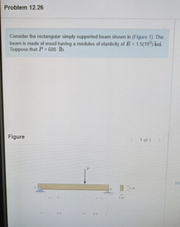 Solved Problem 12.26 Consider the rectangular simply | Chegg.com