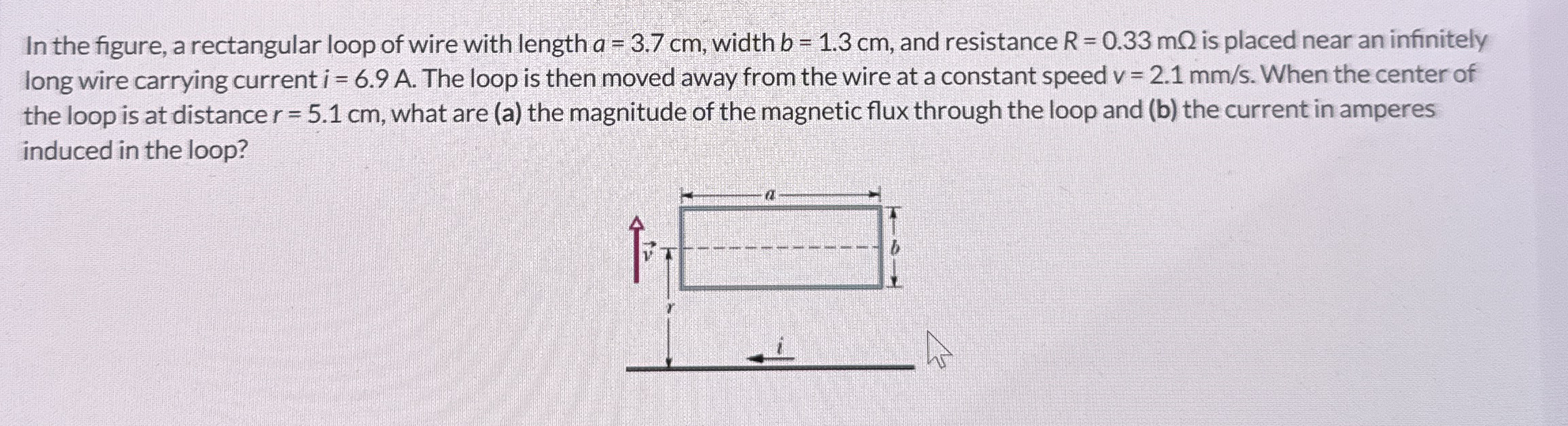 Solved In the figure, a rectangular loop of wire with length | Chegg.com