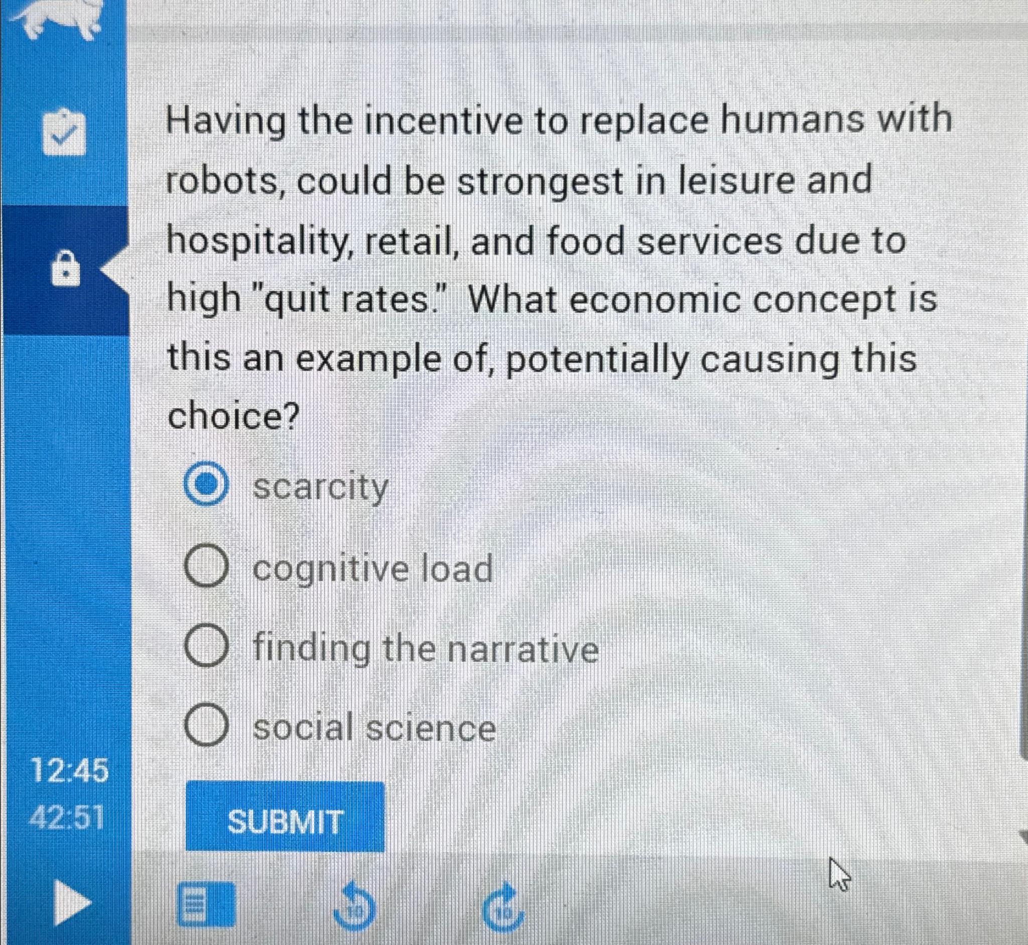 Solved Having the incentive to replace humans with robots, | Chegg.com