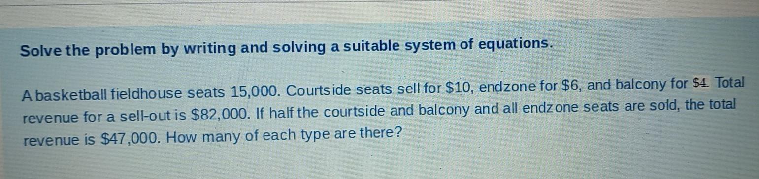 Solved Solve the problem by writing and solving a suitable | Chegg.com