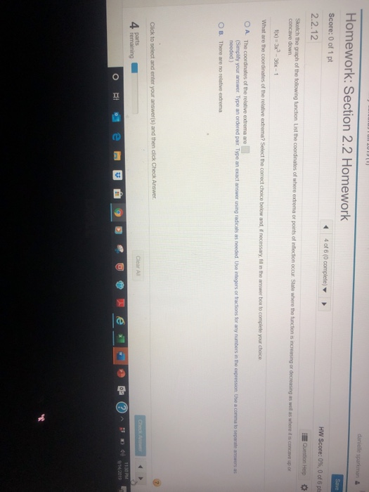 Solved Save Homework Section 2 2 Homework Score 0 Of 1 Pt