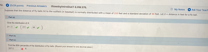 Solved My Notes Ask Your Teach 12. 25/29 points Previous | Chegg.com