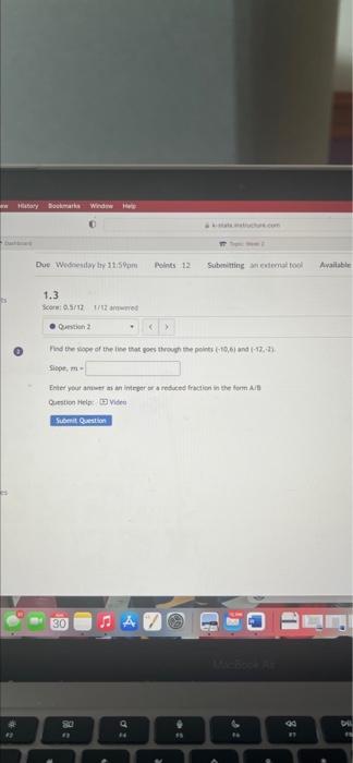 Solved ew Dashboard ts es History F2 2 33 Bookmarks Window | Chegg.com