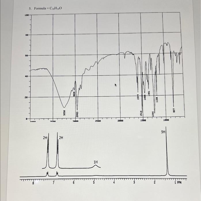 Solved 5. Formula =C10H14O | Chegg.com