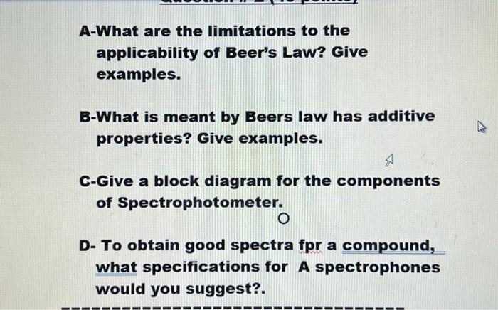 Solved A-What are the limitations to the applicability of | Chegg.com