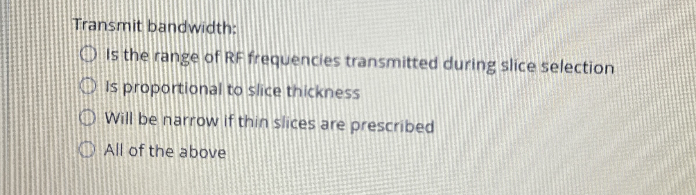 Solved Transmit bandwidth:Is the range of RF frequencies | Chegg.com