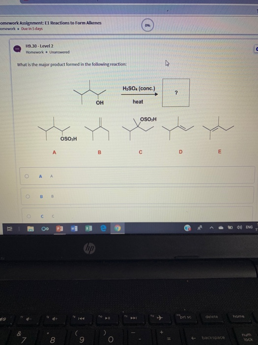 Solved omework Assignment: E1 Reactions to Form Alkenes | Chegg.com Solved omework Assignment: E1 Reactions to Form Alkenes | Chegg.com