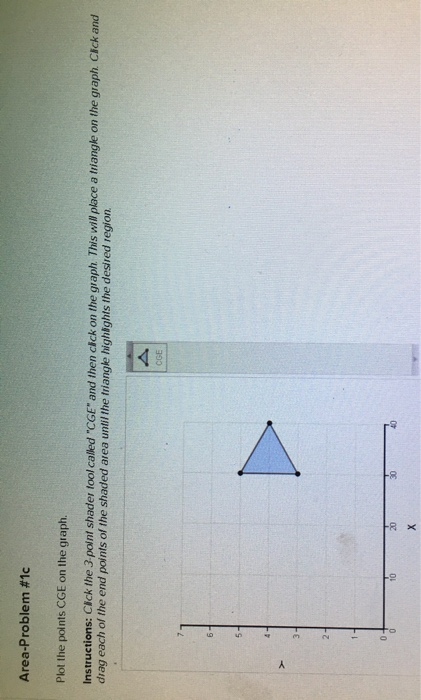 Solved Calculate the following area: The Area CGE = 1 units2 | Chegg.com