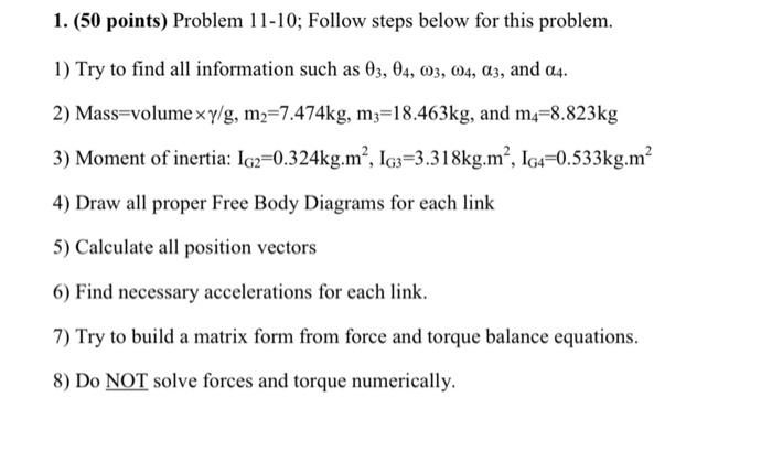 Solved 1 50 Points Problem 11−10 Follow Steps Below For 2036