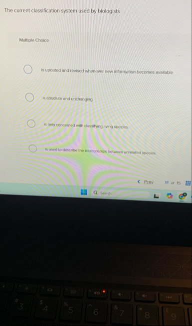 Solved The current classification system used by | Chegg.com