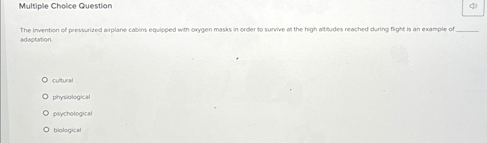 Solved Multiple Choice QuestionThe invention of pressurized | Chegg.com