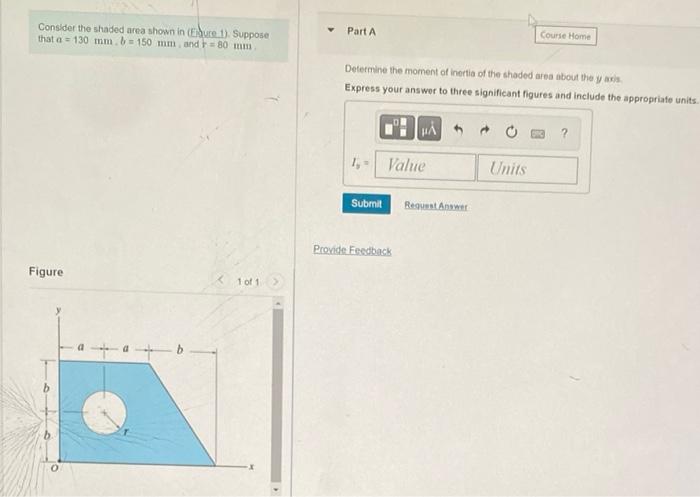 Solved Consider the shaded area shown in (enure 1) Suppose | Chegg.com