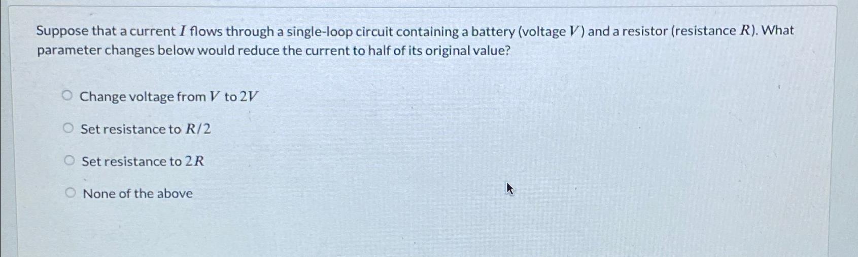 Solved Suppose that a current I flows through a single-loop | Chegg.com