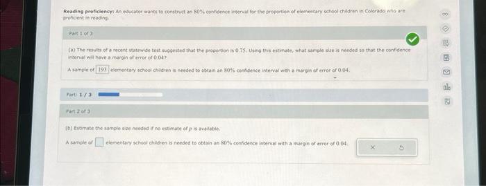 Solved proficient in reading. (a) The results of a recent | Chegg.com