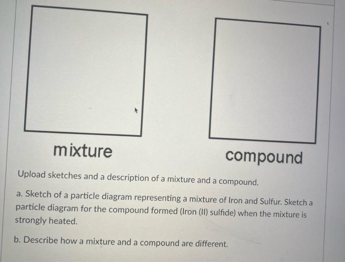 Solved mixture cuilpouna Upload sketches and a description | Chegg.com