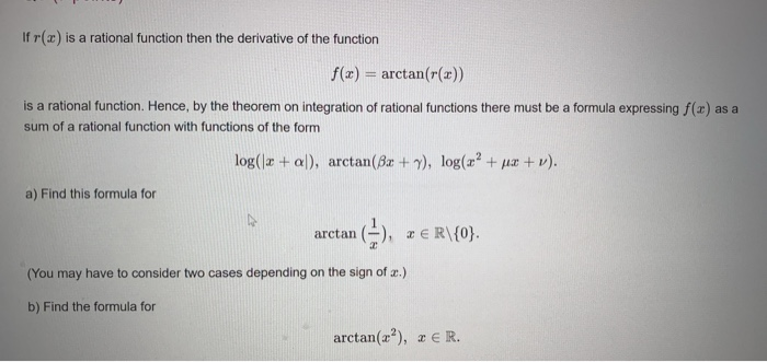 Solved If r(s) is a rational function then the derivative of | Chegg.com