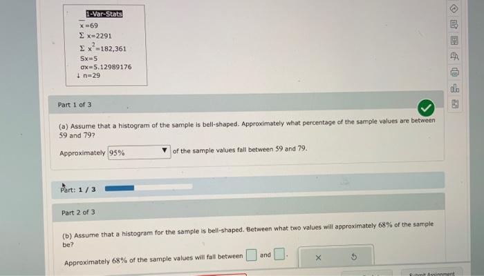 Solved −1-Var-Stats | Chegg.com