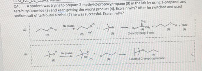 Solved Q4. A student was trying to prepare | Chegg.com