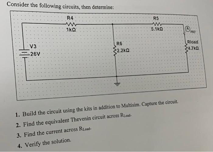 Solved Consider the following circuits, then determine: R4 | Chegg.com