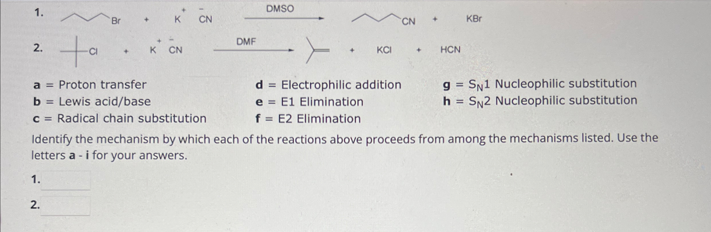 Solved a= ﻿Proton transferd = ﻿Electrophilic additiong=SN1 | Chegg.com